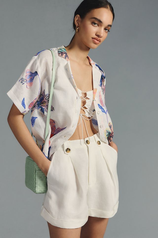 Sarah Gordon Linen Surf Shirt | Anthropologie