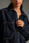 Pilcro Oversized Denim Shirt | Anthropologie