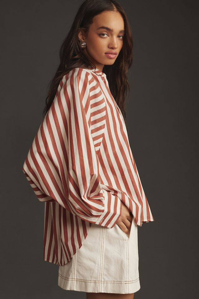 Pilcro Boyfriend Batwing Buttondown Blouse | Anthropologie