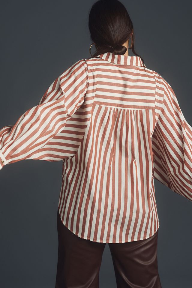 Pilcro Boyfriend Batwing Buttondown Blouse | Anthropologie