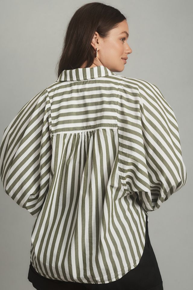 The Bailey Boyfriend Batwing Buttondown Blouse by Pilcro | Anthropologie