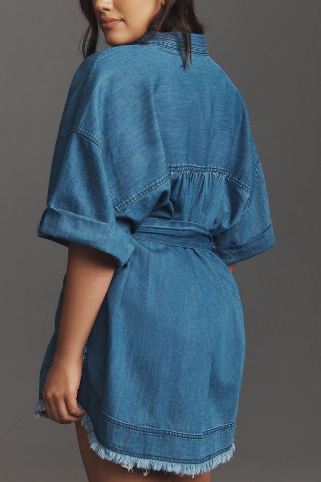 Pilcro Surfside Denim Tunic Top | Anthropologie