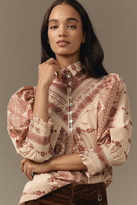 Hope for Flowers by Tracy Reece Soft Smocked Shirt | Anthropologie