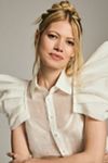Aureta Studio Stella Pleated-Sleeve Blouse | Anthropologie