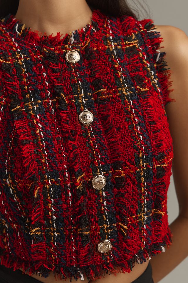Walter Baker Dara Tweed Top | Anthropologie