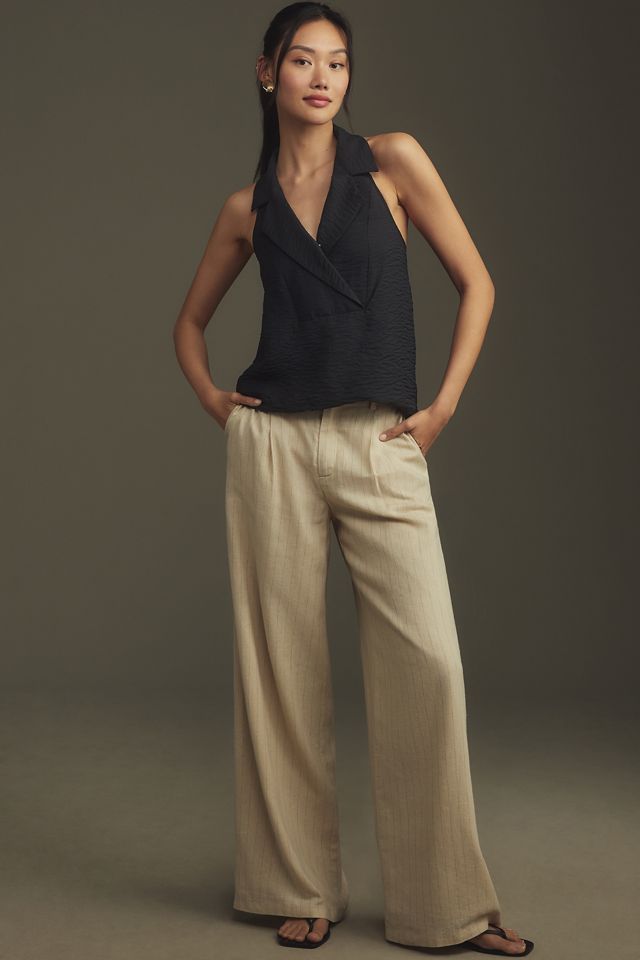 The Dylon Sleeveless Wide-Placket Top | Anthropologie