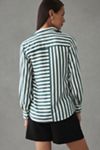 Maeve Silky Striped Buttondown | Anthropologie