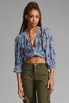 The Odells V-Neck Wrap Top | Anthropologie