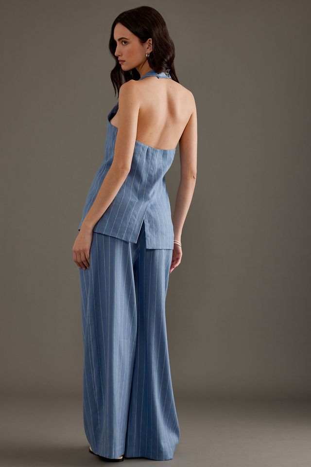 ALIGNE Mood Halter Linen Waistcoat | Anthropologie UK