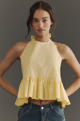 Azeeza Winston Sleeveless Ruffle Top | Anthropologie