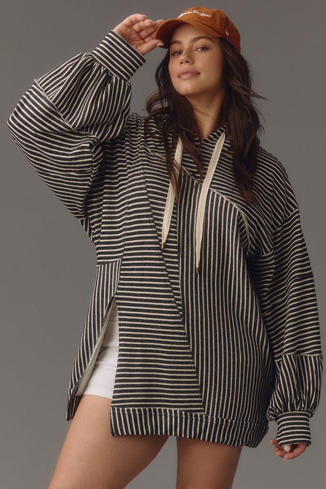 Pilcro Patchwork Hooded Sweatshirt | Anthropologie