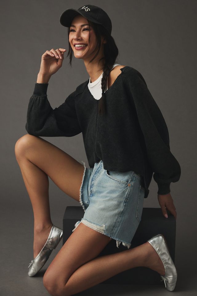 Pilcro Reworked Popover Sweatshirt | Anthropologie