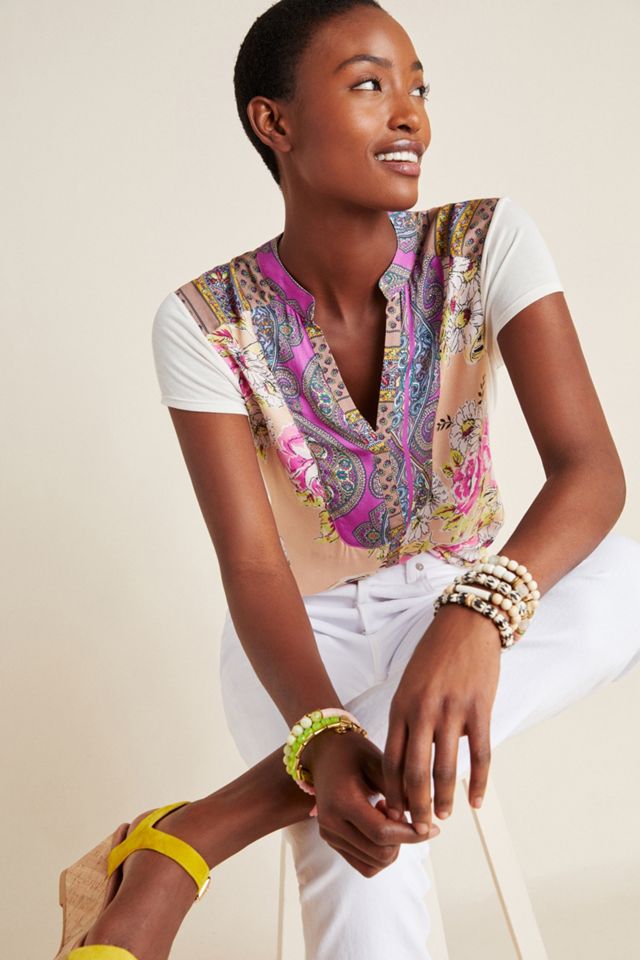 Edna Floral-Print Shirt | Anthropologie UK
