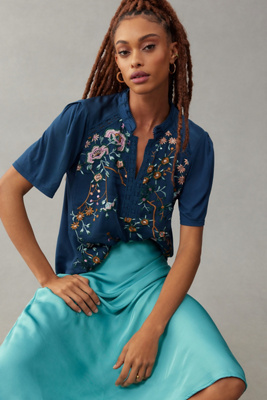 Tiny Eliana Embroidered Top | Anthropologie