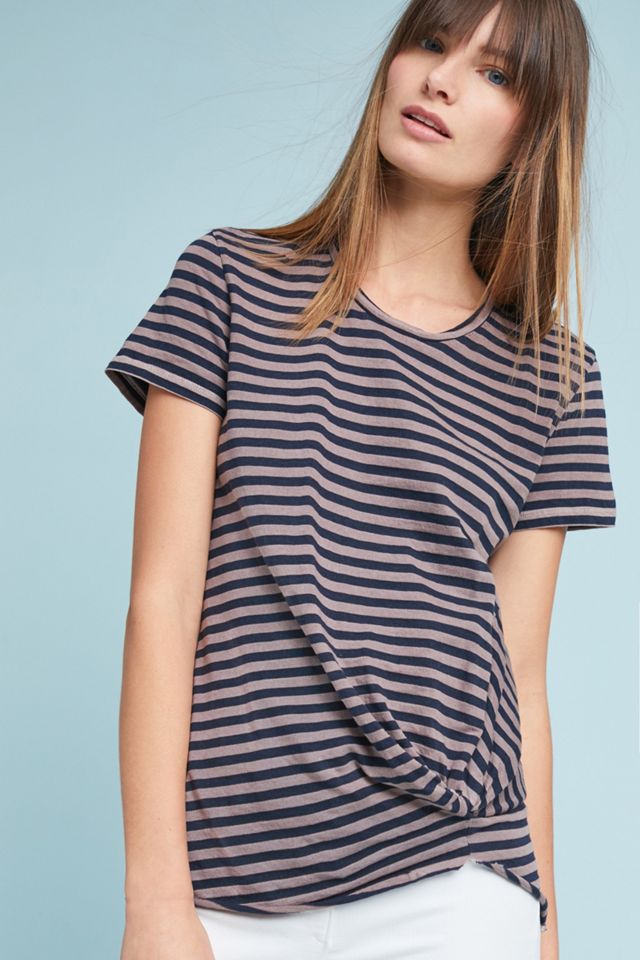 Stateside Twisted-Front Stripe Top | Anthropologie