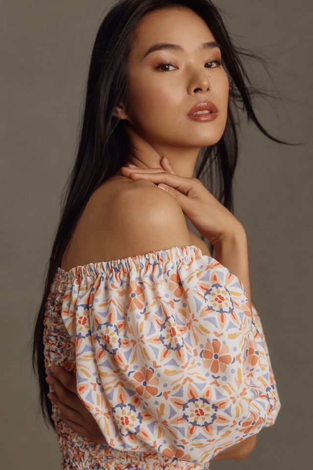 DOLAN Off-The-Shoulder Textured Top | Anthropologie