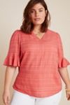 Tandy Ruffled Top | Anthropologie