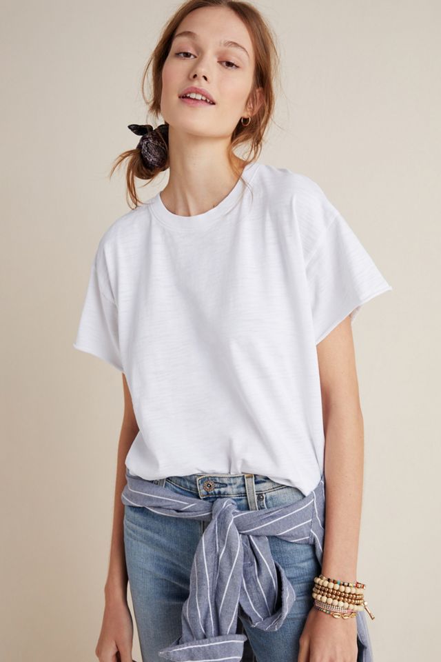 Terrin Snap-Shoulder Tee | Anthropologie
