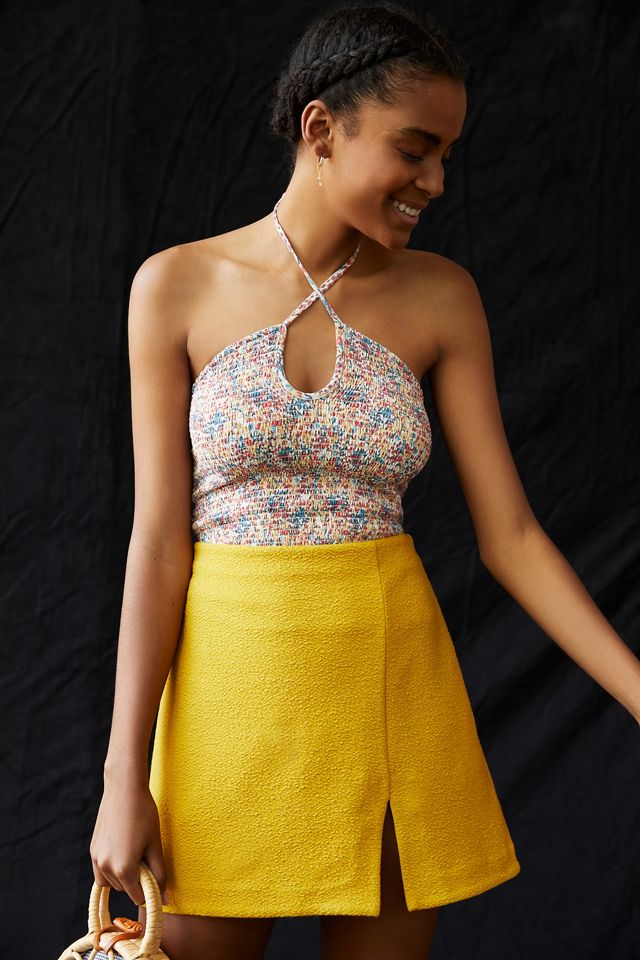 Nation LTD Kitty Smocked Halter Top | Anthropologie