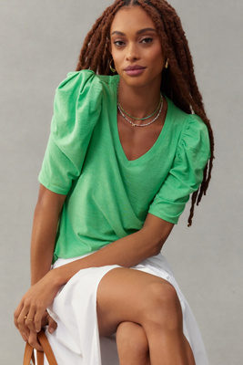 Nation LTD Jillian Bold-Shoulder Top | Anthropologie