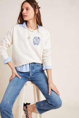 Back When Tiger Varsity Sweatshirt | Anthropologie