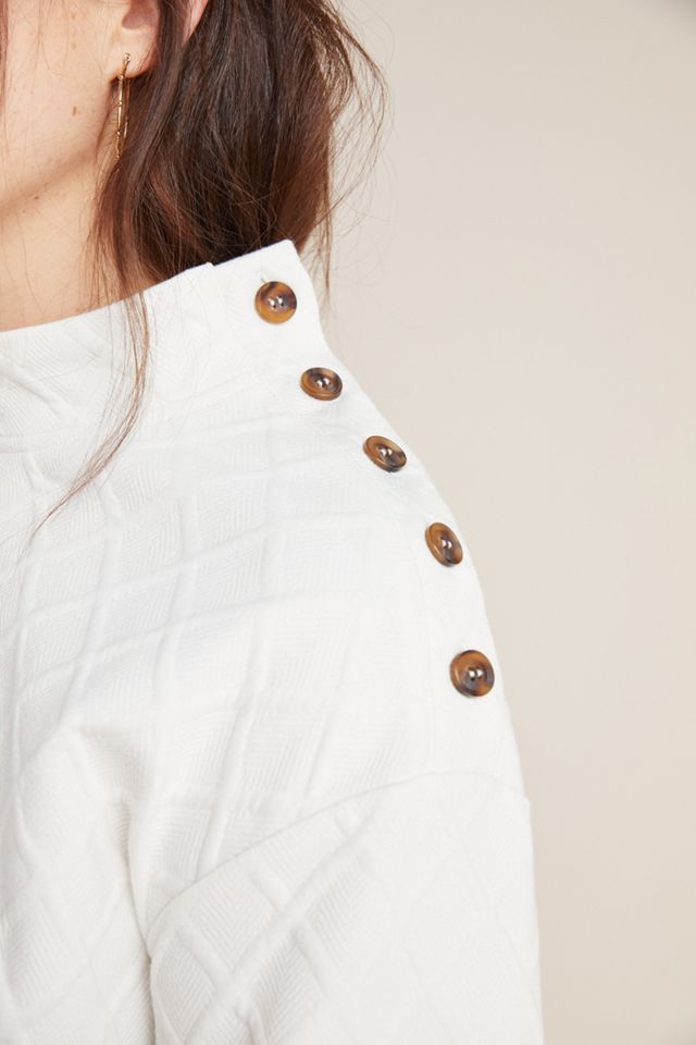 Mollie Button-Shoulder Top | Anthropologie