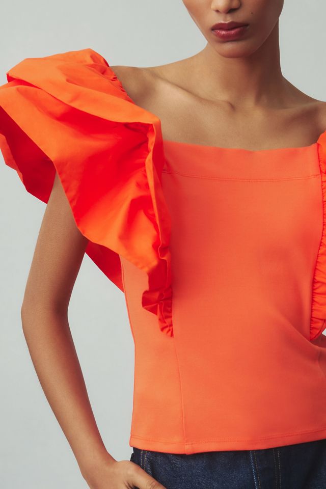 Sunday in Brooklyn Ruffle-Sleeve Top | Anthropologie UK