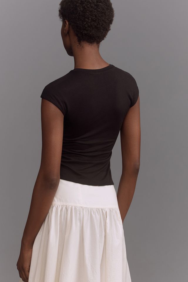 AFRM Nina Knit Crepe Top | Anthropologie