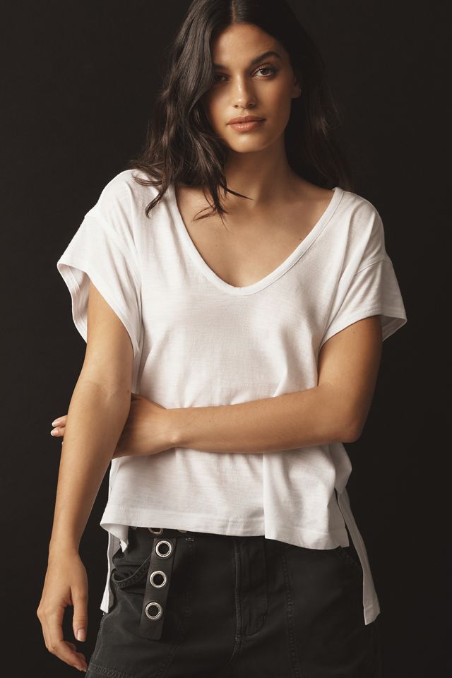 Pilcro Plunge Muscle Tee | Anthropologie