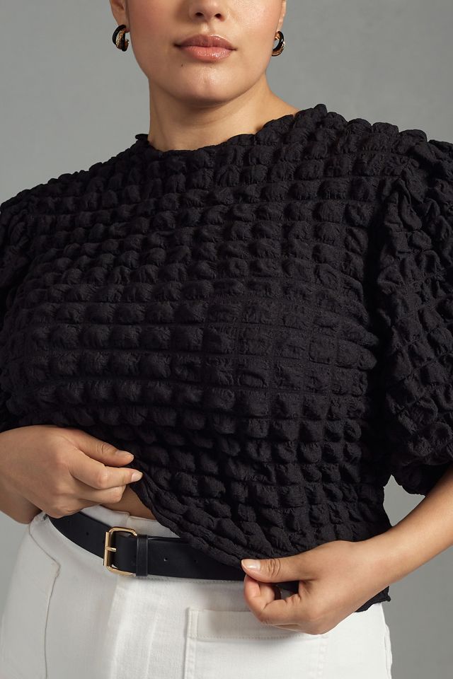 Eri + Ali Puff Sleeve Pucker Top | Anthropologie UK