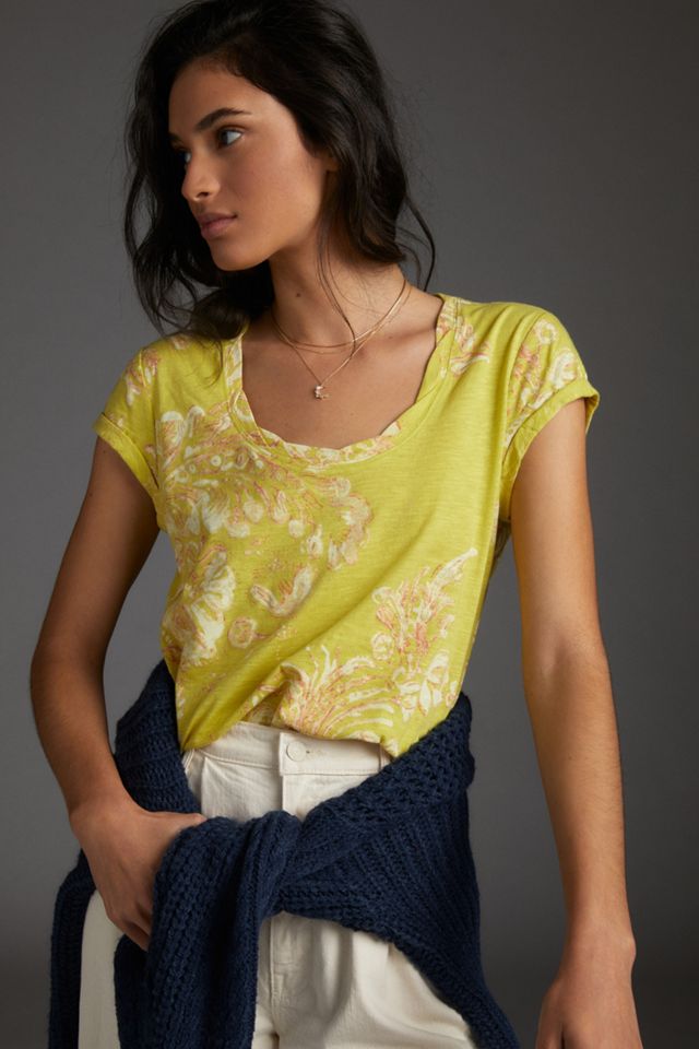 Pilcro Twist-Neck Tee | Anthropologie