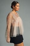Forever That Girl Embellished Sheer Top | Anthropologie