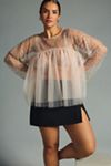 Forever That Girl Embellished Sheer Top | Anthropologie