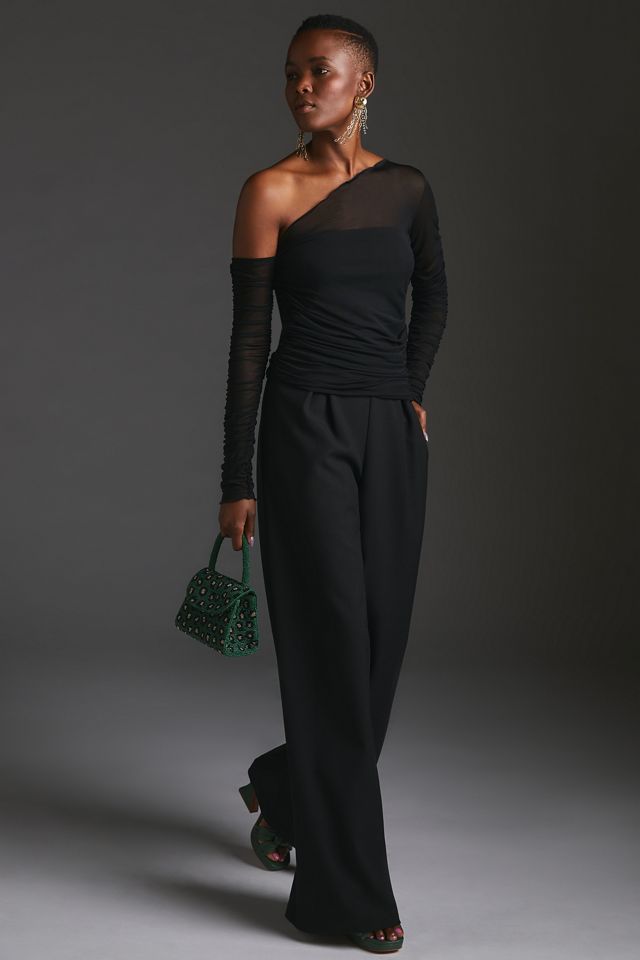 By Anthropologie One-Shoulder Sheer Top | Anthropologie