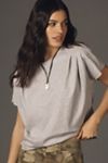 English Factory Pleated-Shoulder Tee | Anthropologie