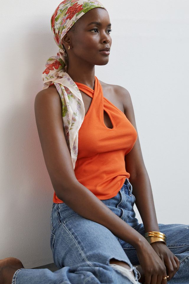 Ribbed Keyhole Halter Top | Anthropologie UK