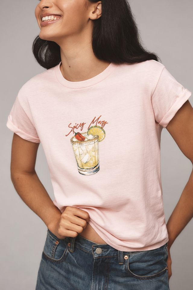 By Anthropologie Cocktail Hour Graphic Tee | Anthropologie