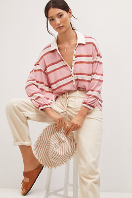 Pilcro Breezy Puff-Sleeved Top | Anthropologie