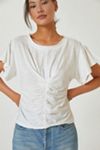 Pilcro Ruched Tee | Anthropologie