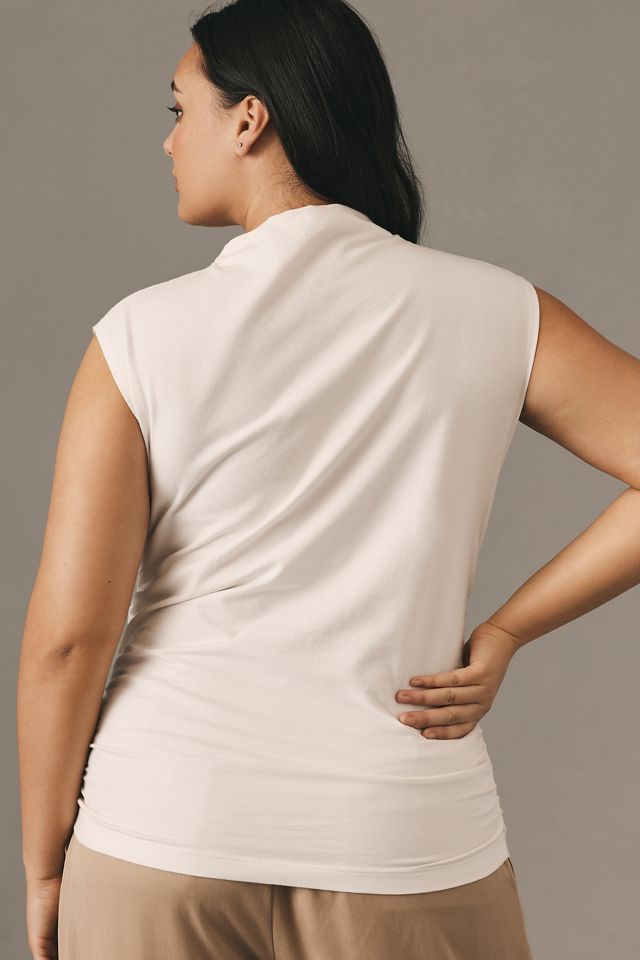 Maeve Mock-Neck Shell Top | Anthropologie