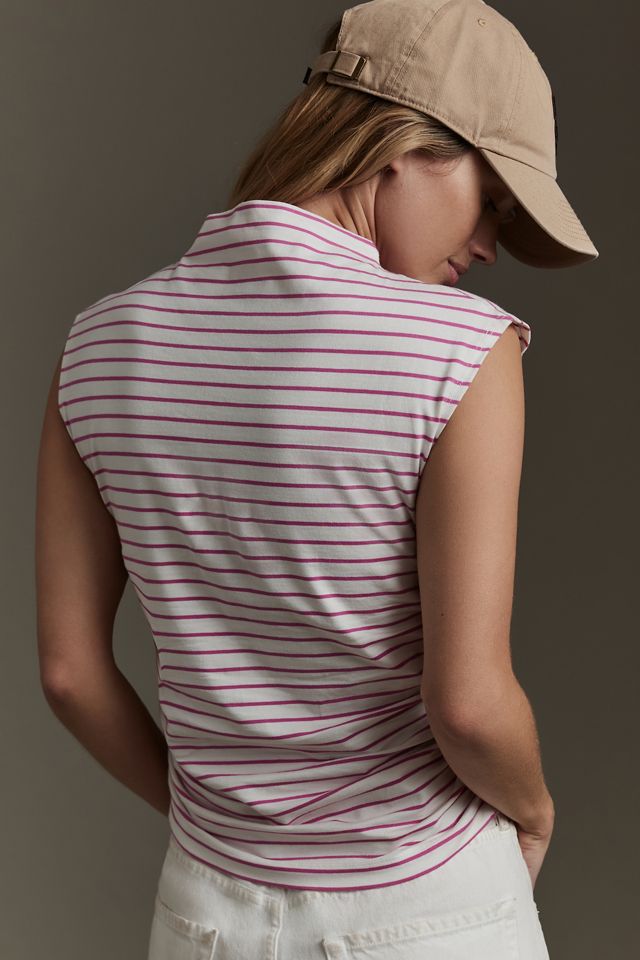 Maeve Mock-Neck Shell Top | Anthropologie