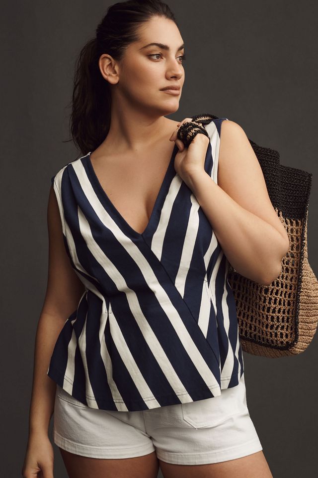 Maeve Sleeveless V-Neck Corset | Anthropologie