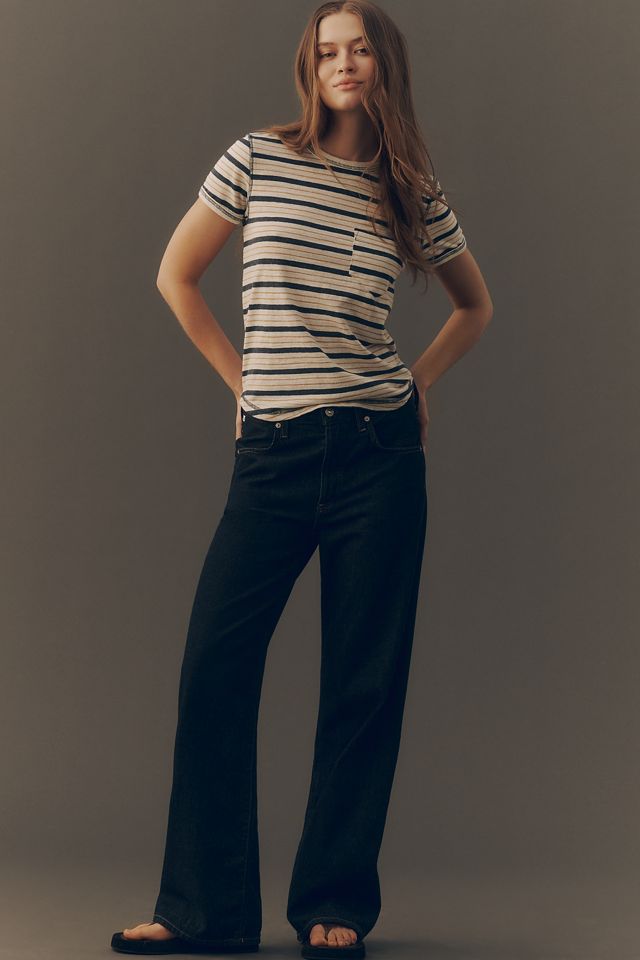 Pilcro Earn Your Stripes T-Shirt | Anthropologie UK