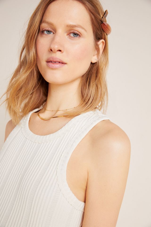 Robin Ribbed Tank | Anthropologie
