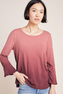 Tessa Bell-Sleeved Tee | Anthropologie