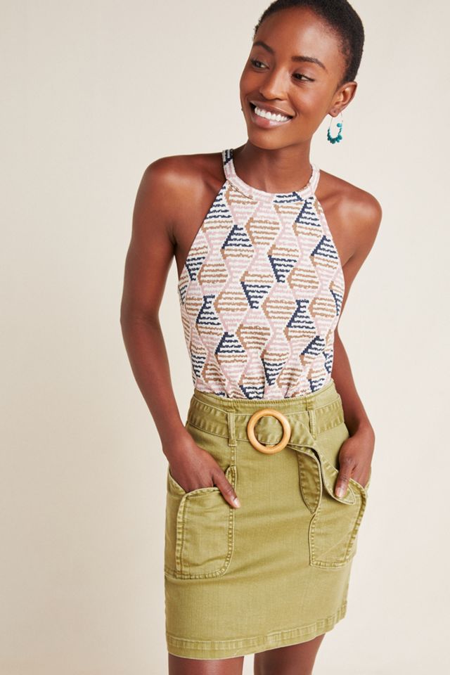 Lindsay Structured Halter Top | Anthropologie