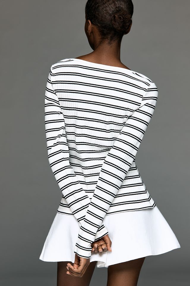 Sanctuary Cotton Button-Front Long-Sleeve Top | Anthropologie