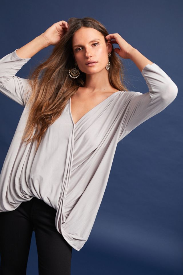 Michael Stars Draped Wrap Top | Anthropologie