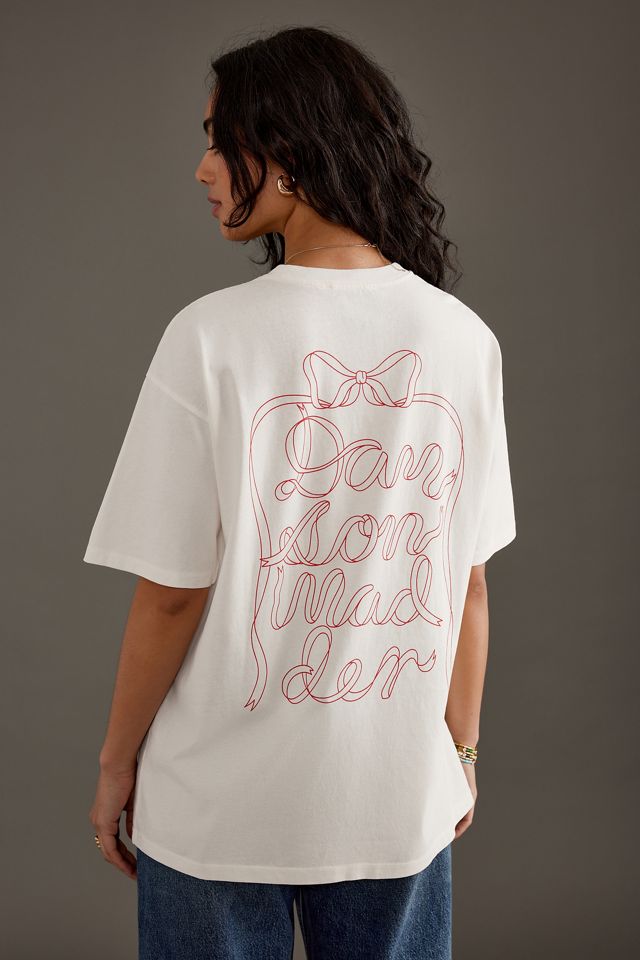 Damson Madder Bow Logo Oversized T-Shirt | Anthropologie UK