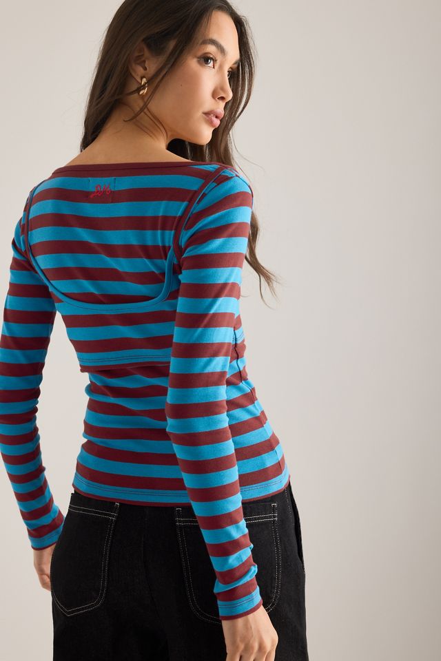 Damson Madder Avielle Double-Layer Top | Anthropologie UK